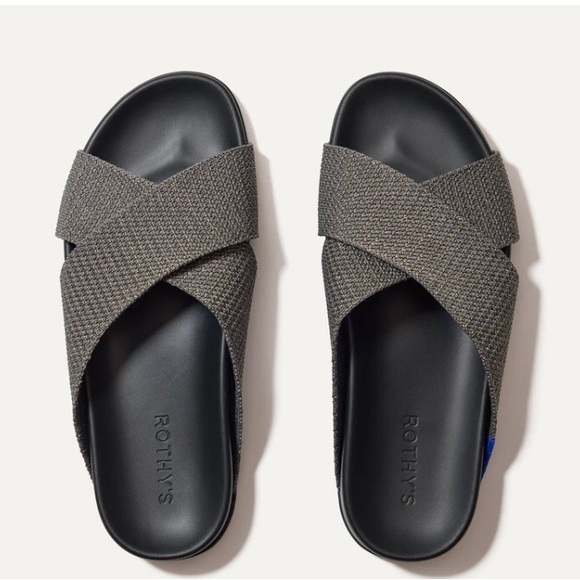 Rothy's | Shoes | Rothys The Weekend Slide Silver | Poshmark